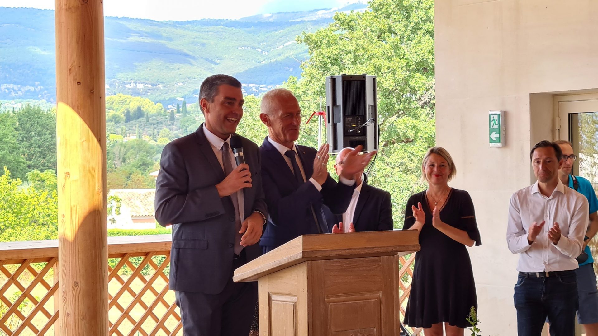 Inauguration du groupe scolaire d'Opio - Eric Pauget