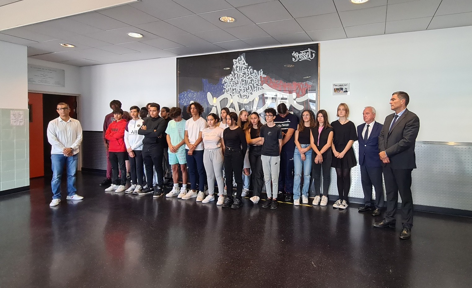 Hommage à Samuel Paty au collège de la Fontonne - Eric Pauget