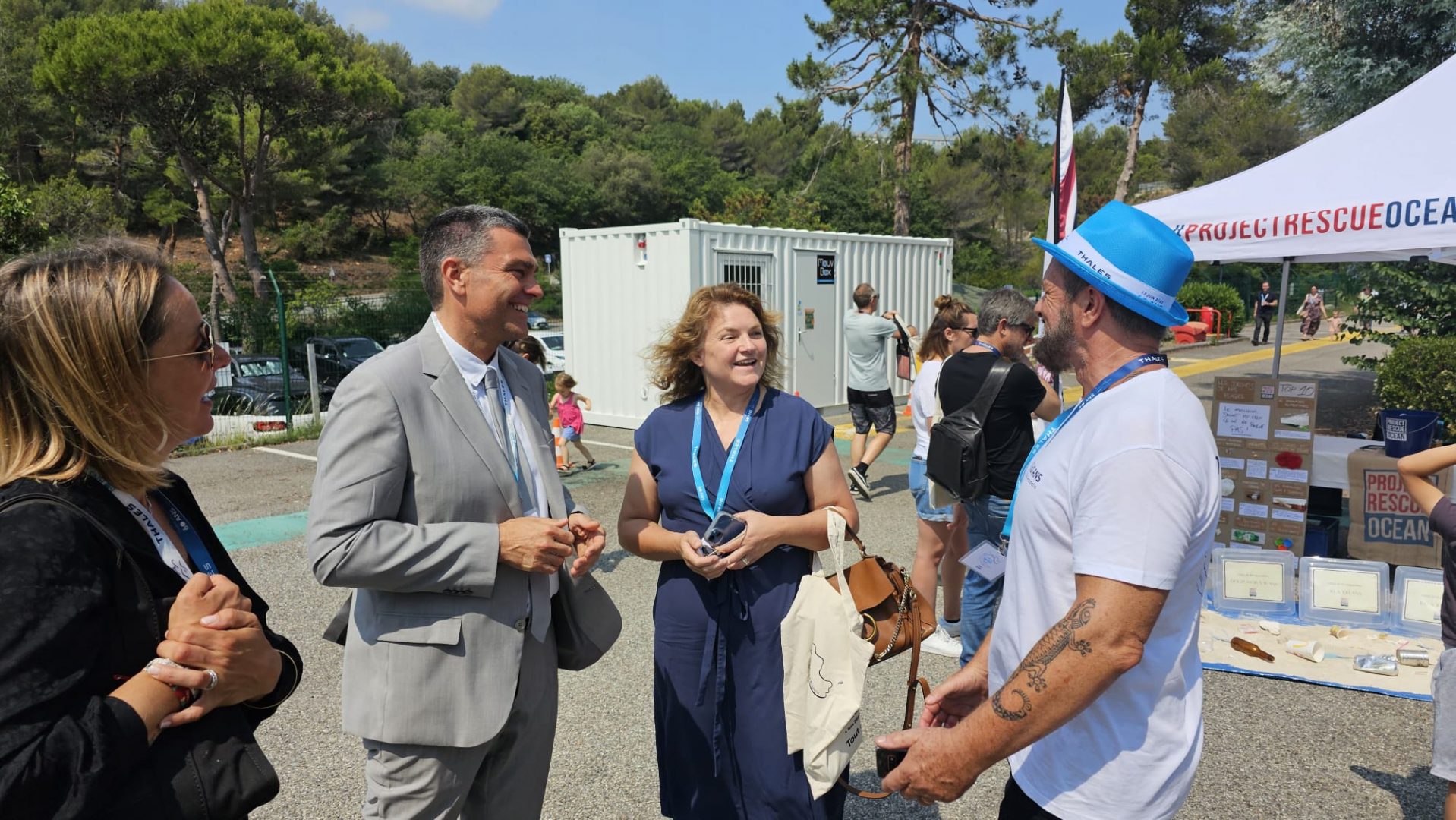 Visite du site Thalès DMS France à Sophia-Antipolis - Eric Pauget