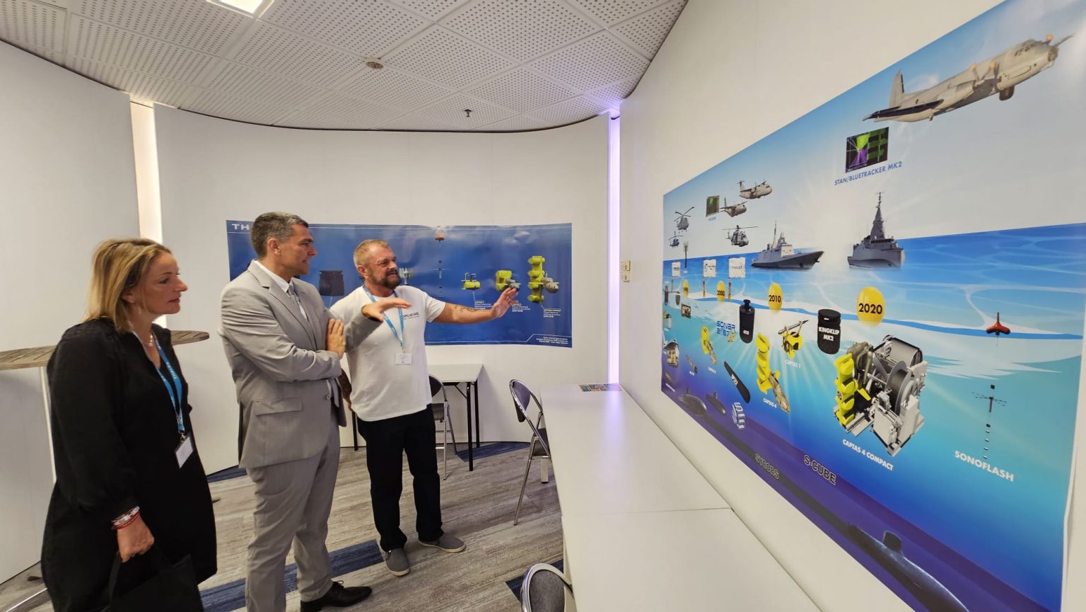 Visite du site Thalès DMS France à Sophia-Antipolis - Eric Pauget