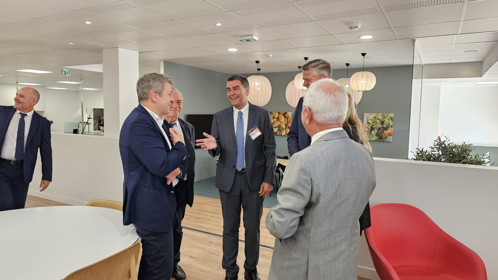 Visite de Lunbeck France à Sophia Antipolis - Eric Pauget