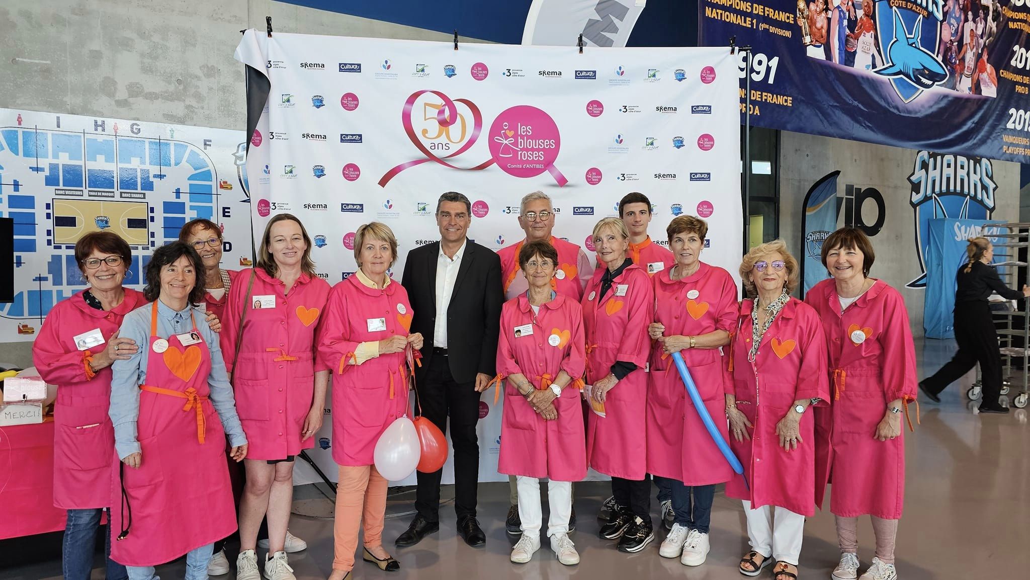 Avec les Sharks et les Blouses Roses d'Antibes - Eric Pauget